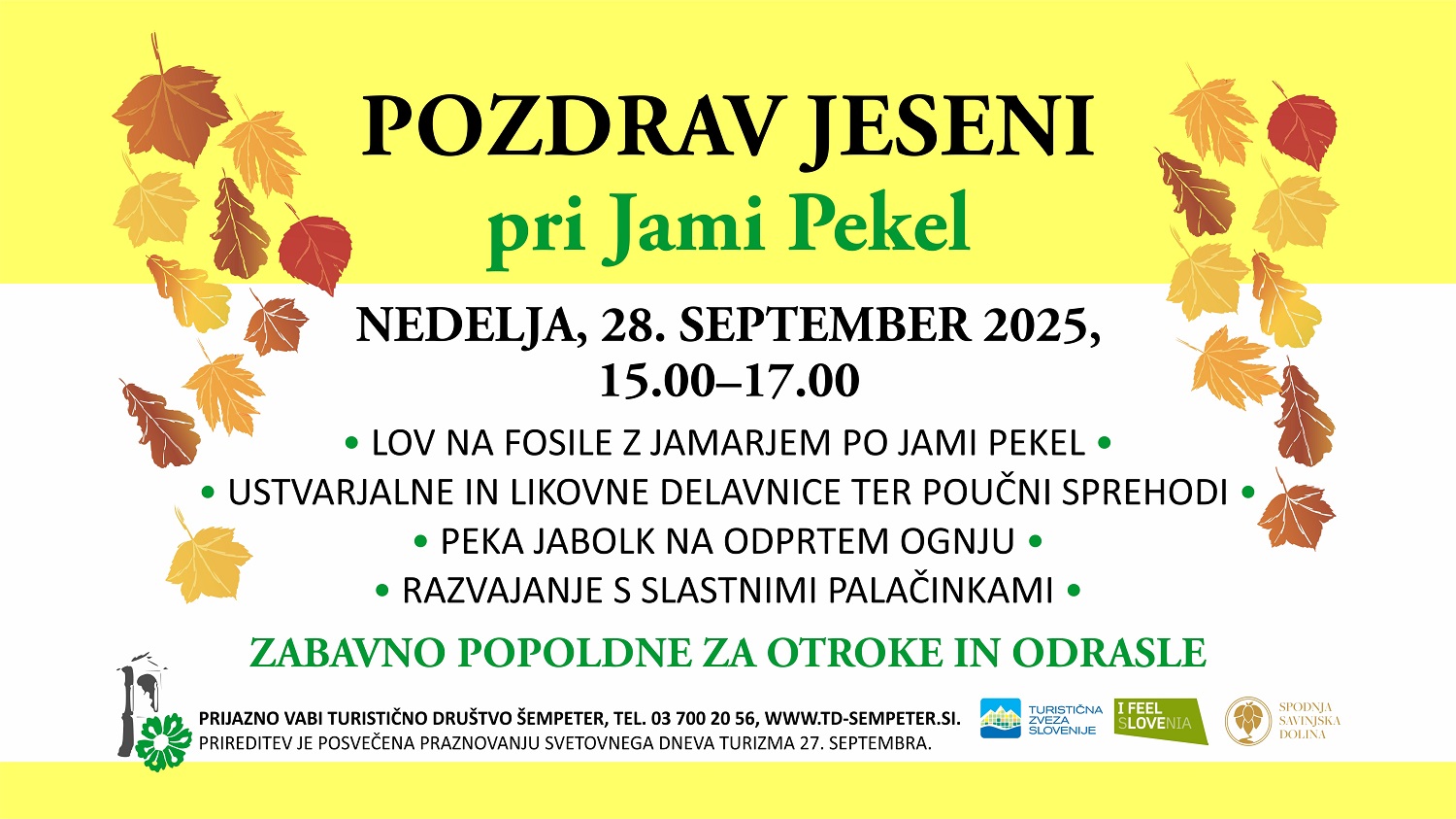 Pozdrav jeseni pri Jami Pekel, 2025 - Turistično društvo Šempeter